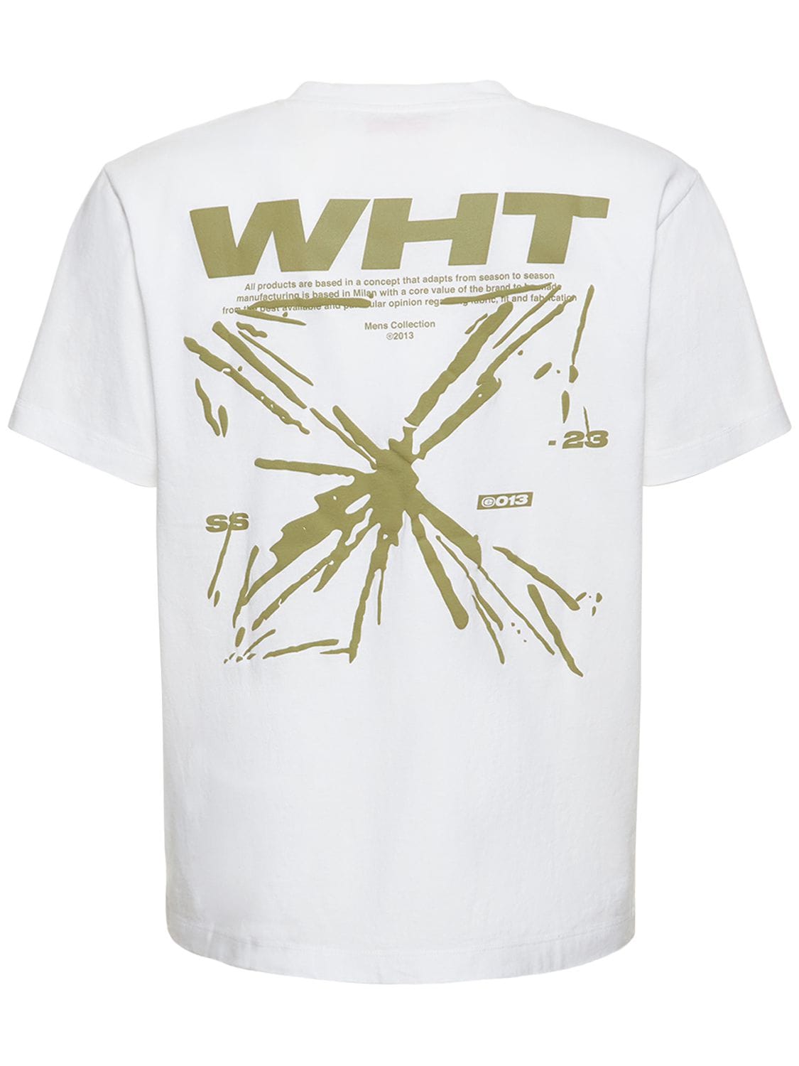 Off-White Splash Arrow Slim Cotton Jersey T-Shirt In Black