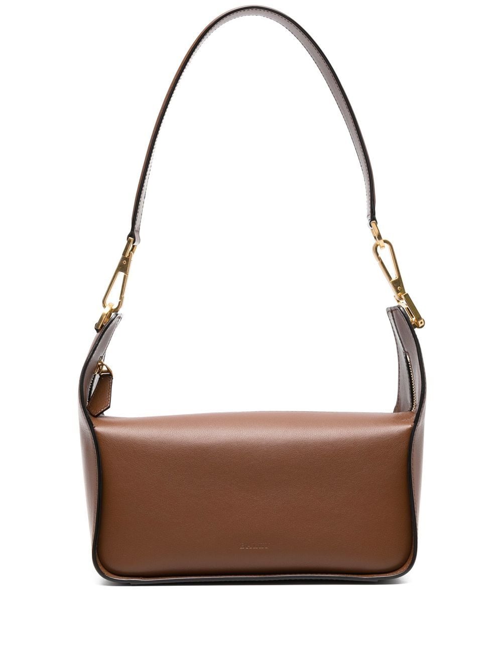 Bally B-Hook Leather Shoulder Bag In Brown - 28% Off | Editorialist