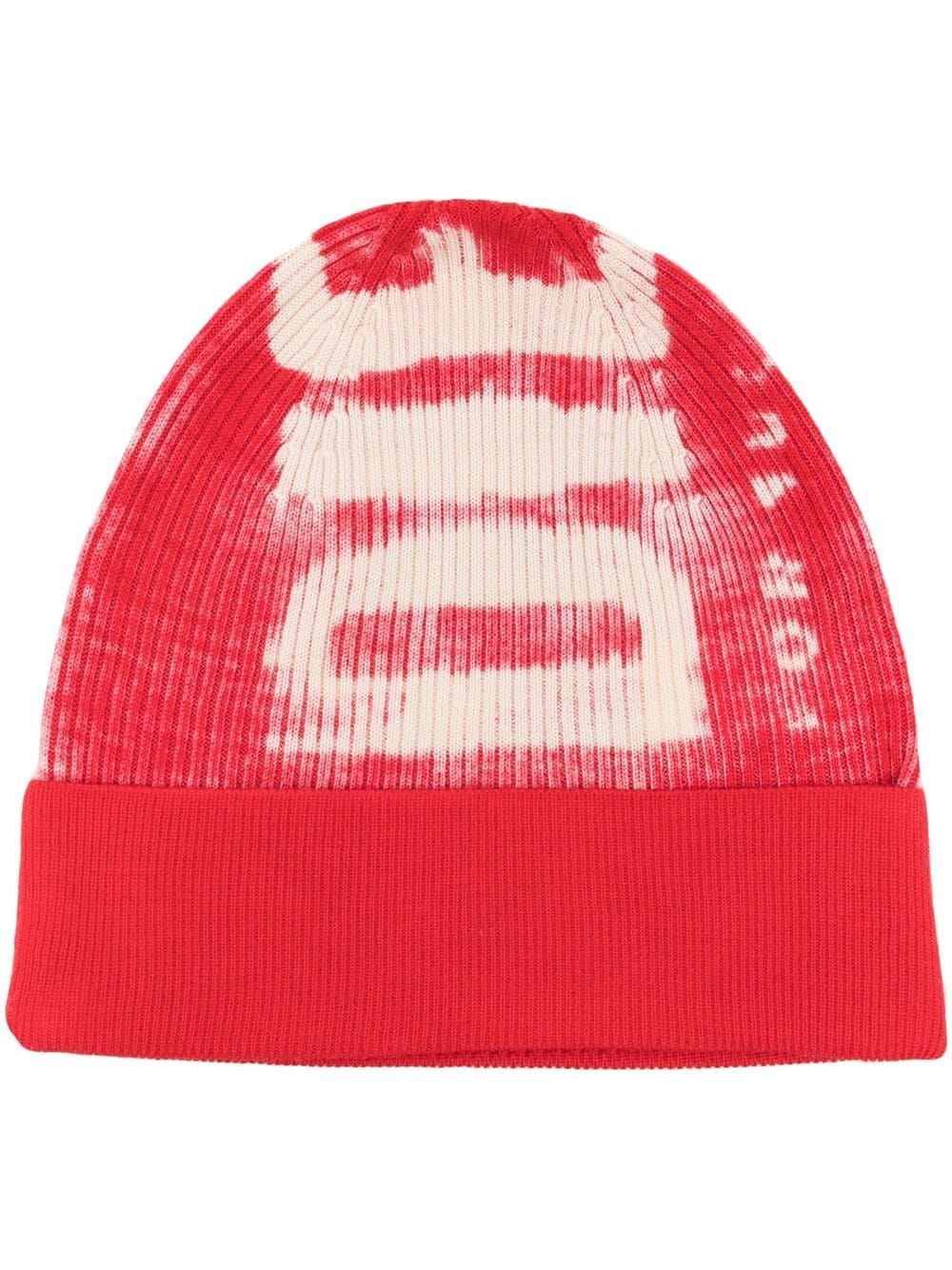 Diesel® K-Atullus-Cap Ribbed Wool Beanie In Red - 40% Off
