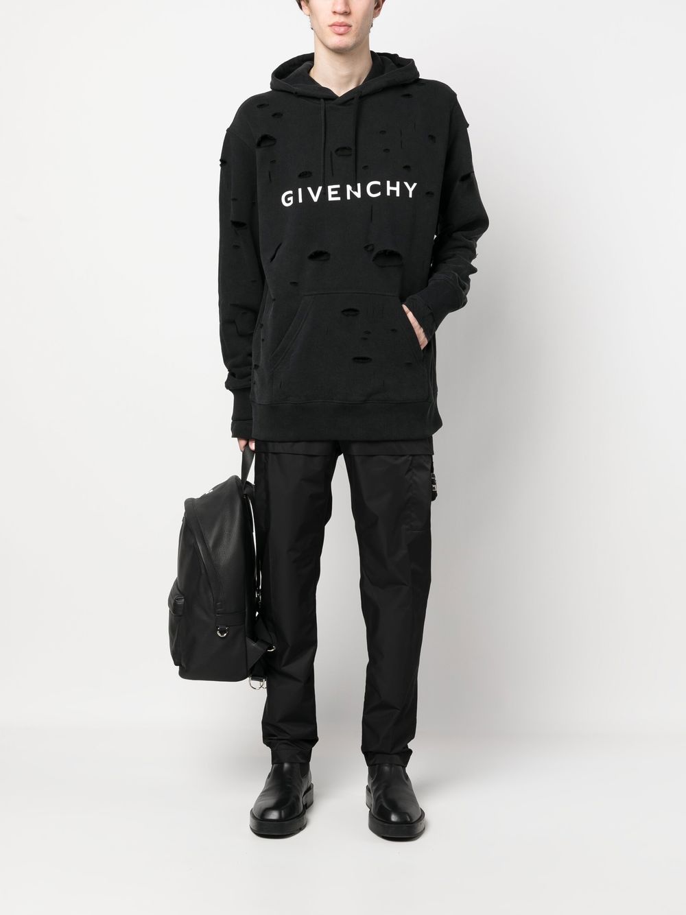 GIVENCHY Givenchy 4G-Buckle Straight-Leg Cargo Trousers