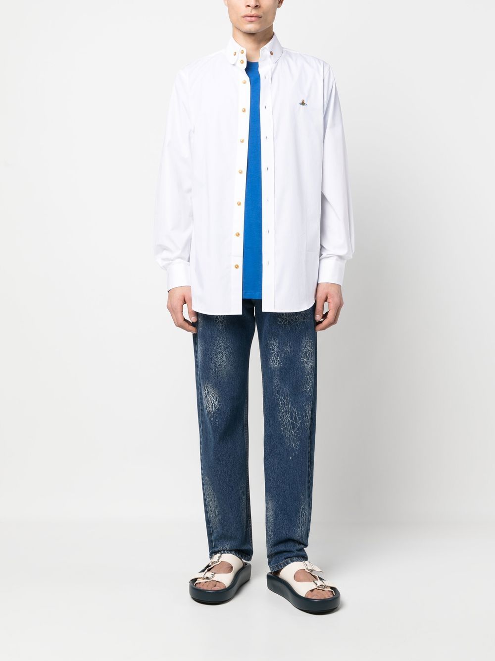 VIVIENNE WESTWOOD krall orb-embroidered shirt