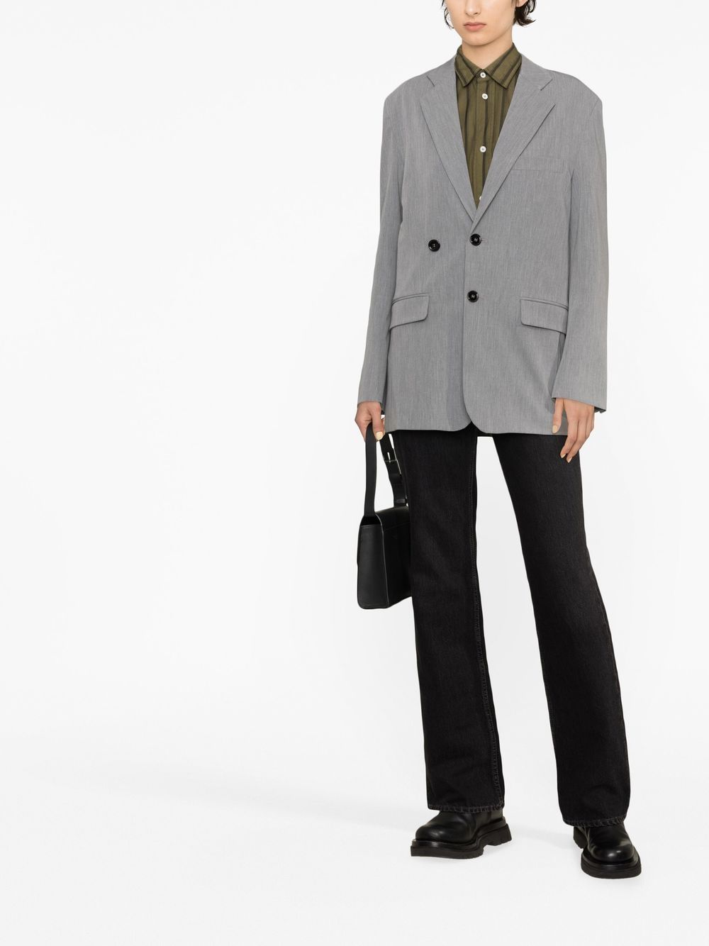 MAISON MARGIELA MM6 Maison Margiela Boxy Single-Breasted Blazer
