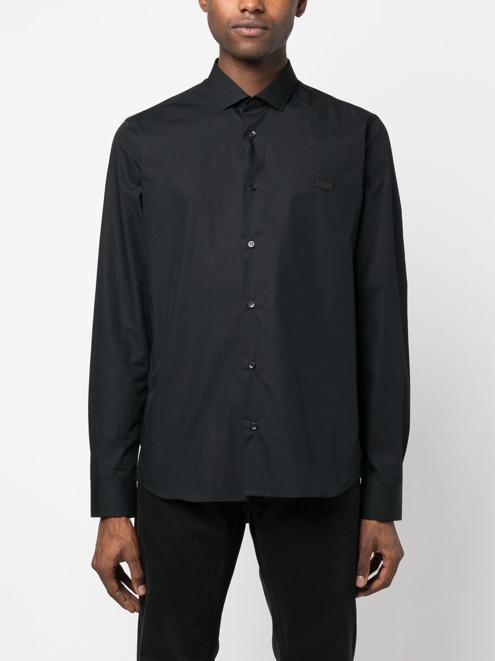 PHILIPP PLEIN logo-plaque shirt