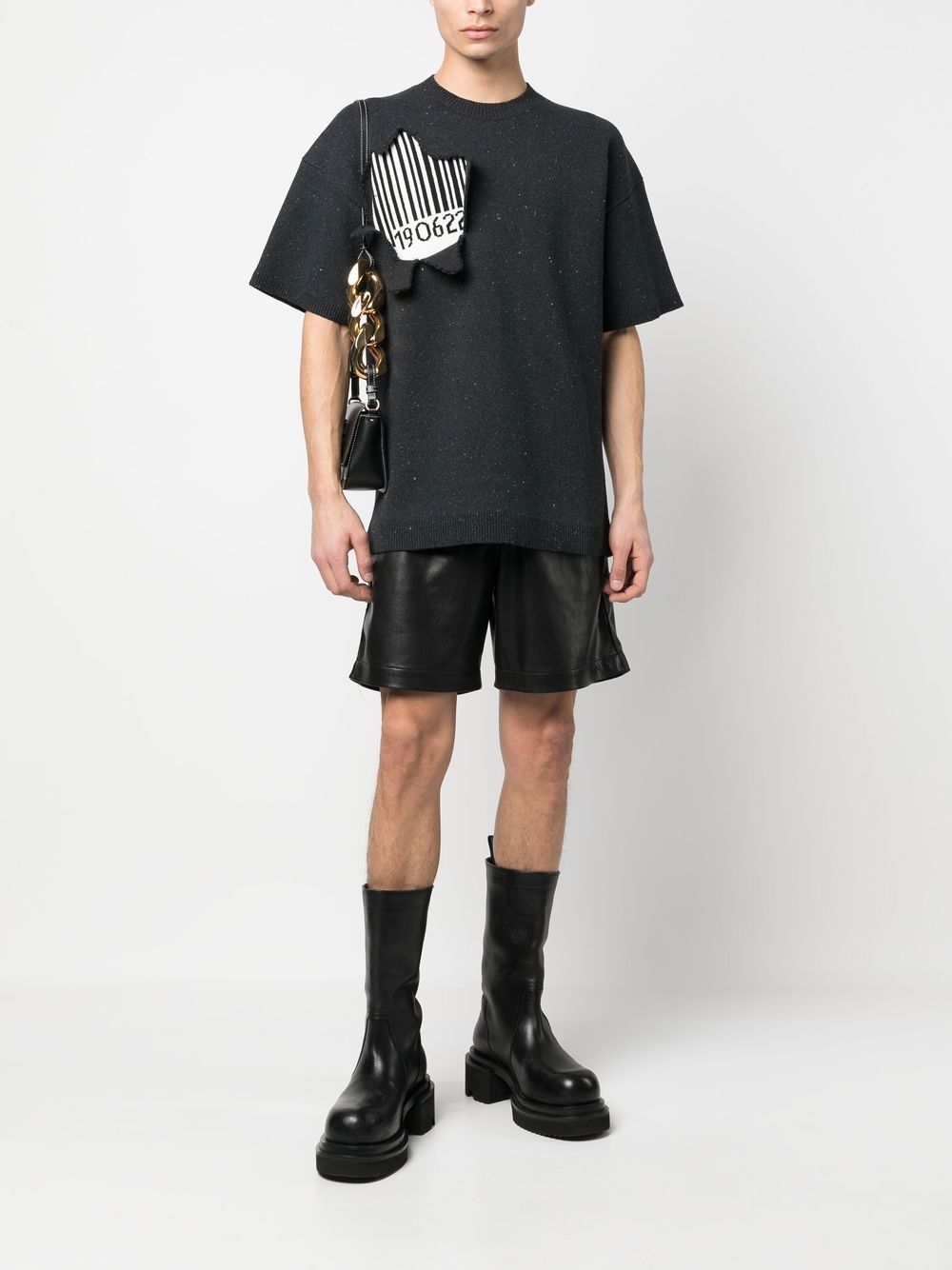JW ANDERSON Barcode-Motif Crew-Neck T-Shirt