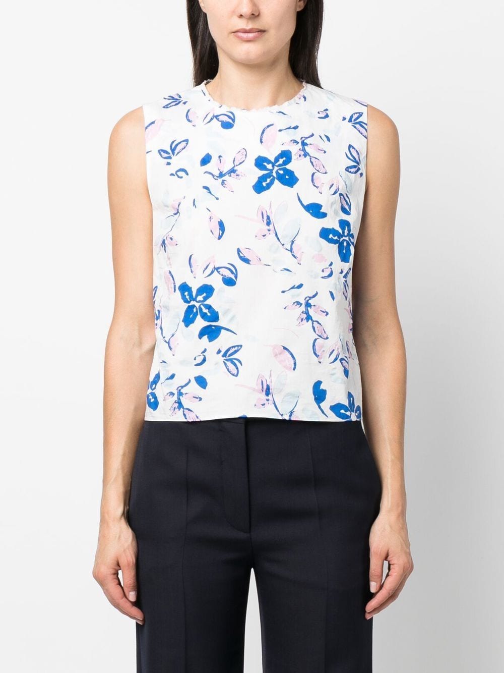 DOROTHEE SCHUMACHER Dorothee Schumacher Floral-Print Sleeveless Blouse