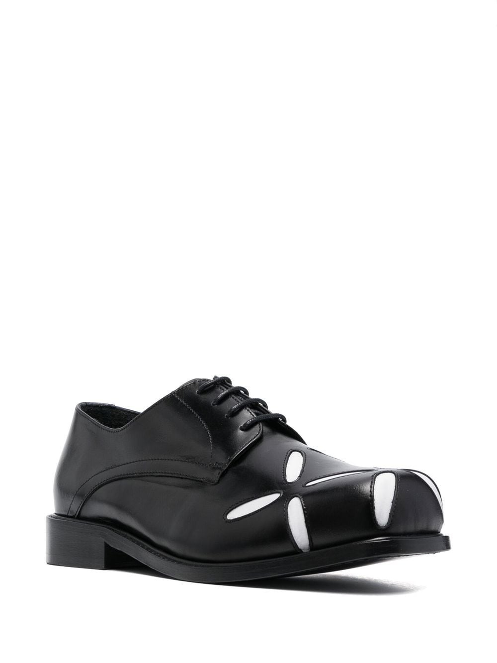 Raf Simons Square-Toe Derby Shoes In Black - 76% Off | Editorialist