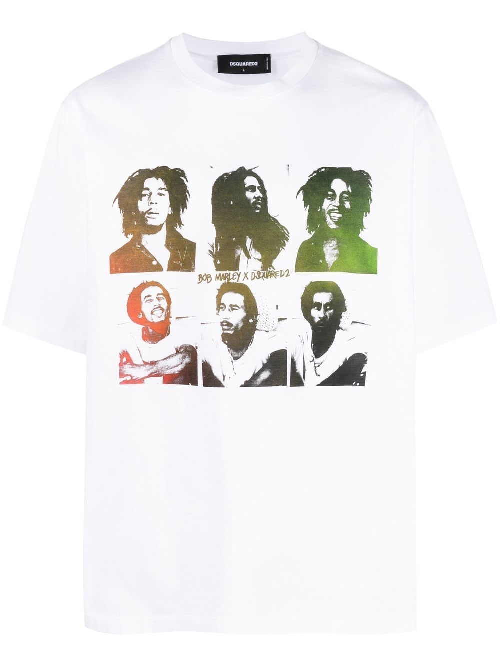 Dsquared2 Bob Marley Printed T-Shirt In White - 70% Off | Editorialist
