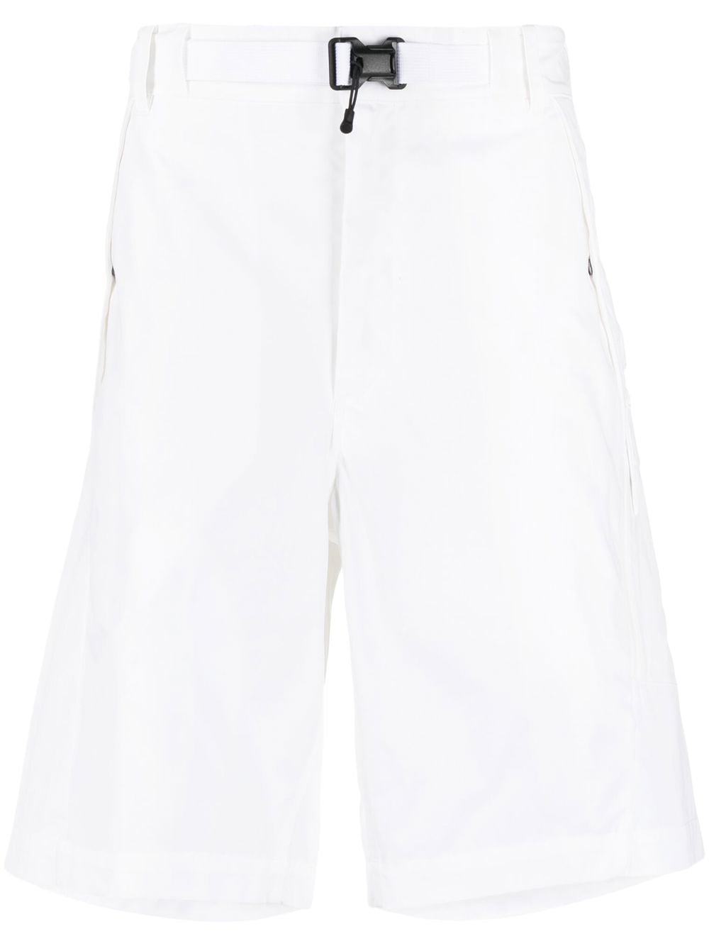 C.P. COMPANY Logo-Print Belted-Waist Shorts