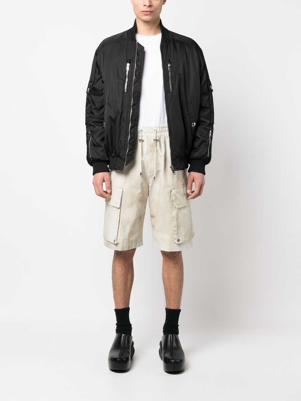 BALMAIN Balmain Faded-Effect Cargo Shorts