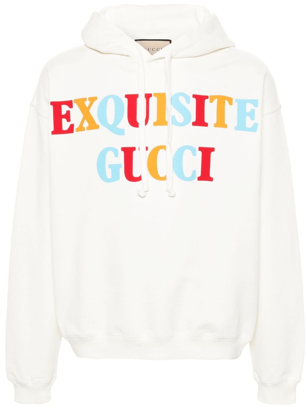 Gucci Exquisite -Print Cotton Hoodie In White - 37% Off | Editorialist