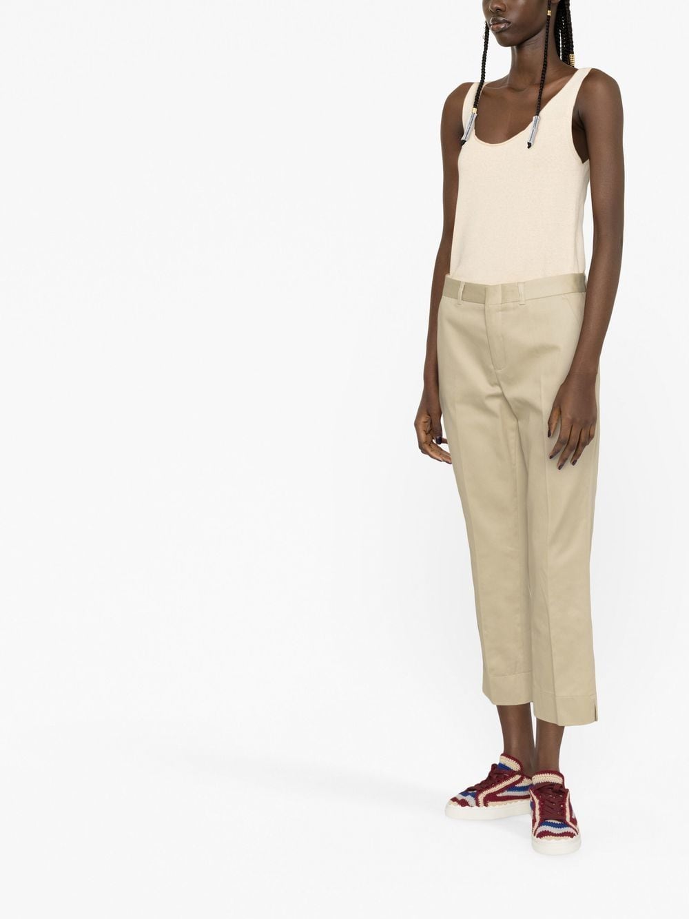 ASPESI ASPESI Scoop Neck Knitted Vest Top