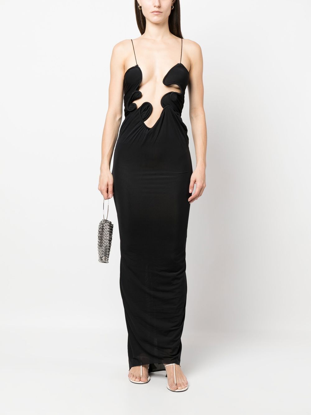 christopher esber dress Vintage  Dana Foley NYC layered silk Christopher Esber Molded Venus Dress