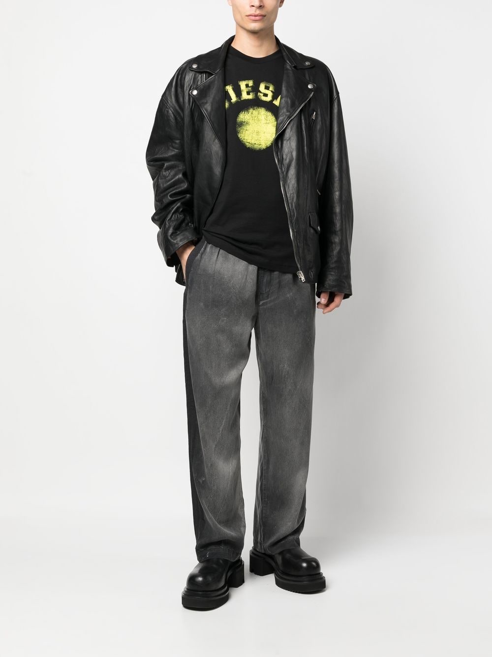 DIESEL® Diesel Embroidered Logo Regular Fit Trousers