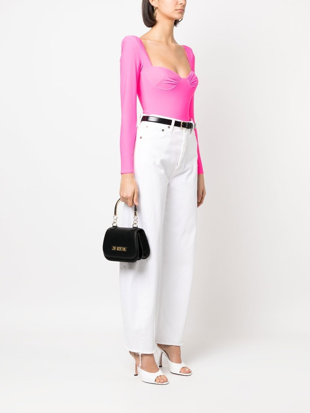 MOSCHINO Love Moschino Logo-Plaque Top Handle Bag