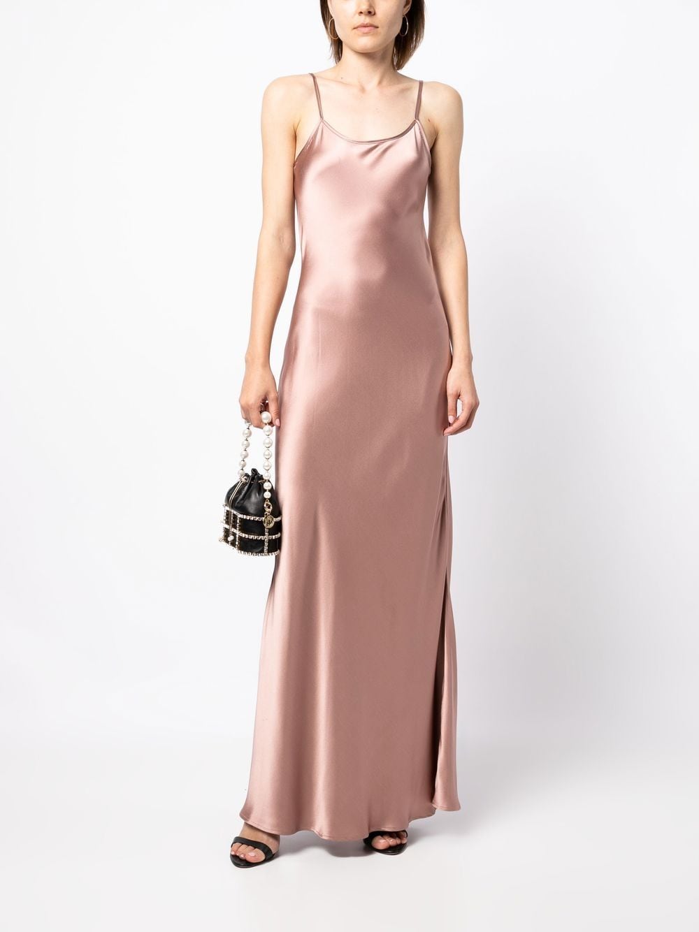 VOZ VOZ Liquid Slip Satin Maxi Dress
