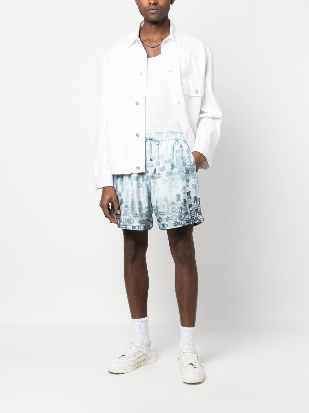 AMIRI Printed Silk Shorts