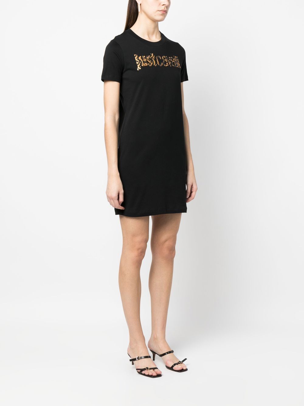 JUST CAVALLI Just Cavalli Animal-Print Logo T-Shirt Dress