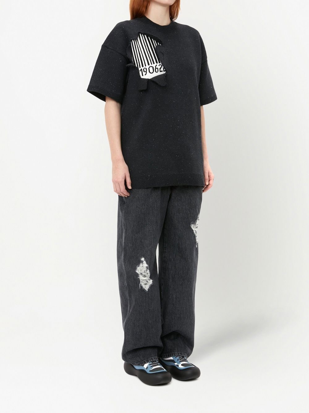 JW ANDERSON JW Anderson Barcode Print Sweatshirt