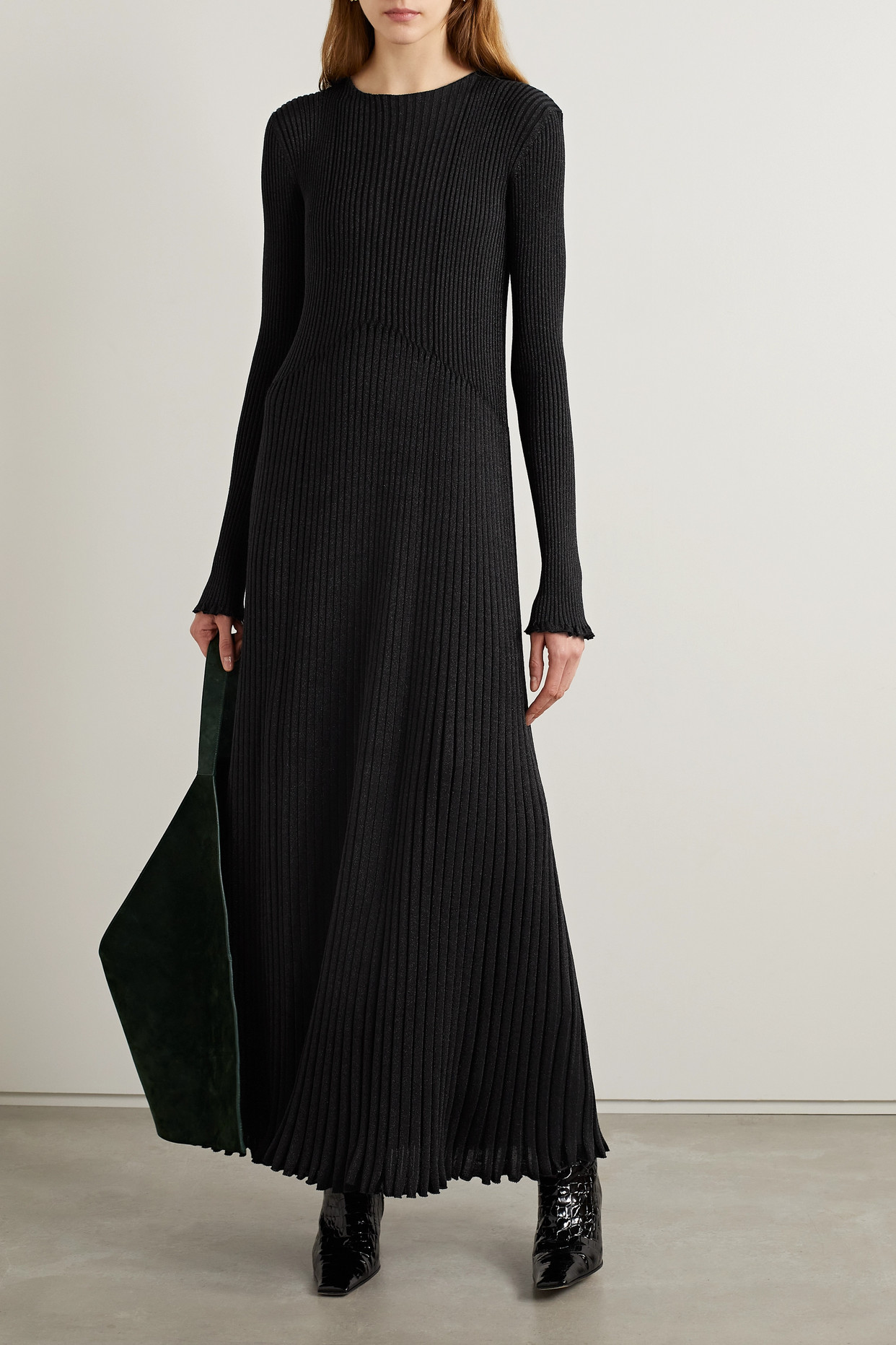 lacoste ribbed maxi dress Women's Long Ribbed Cotton Polo Dress - Dresses - New In 2026