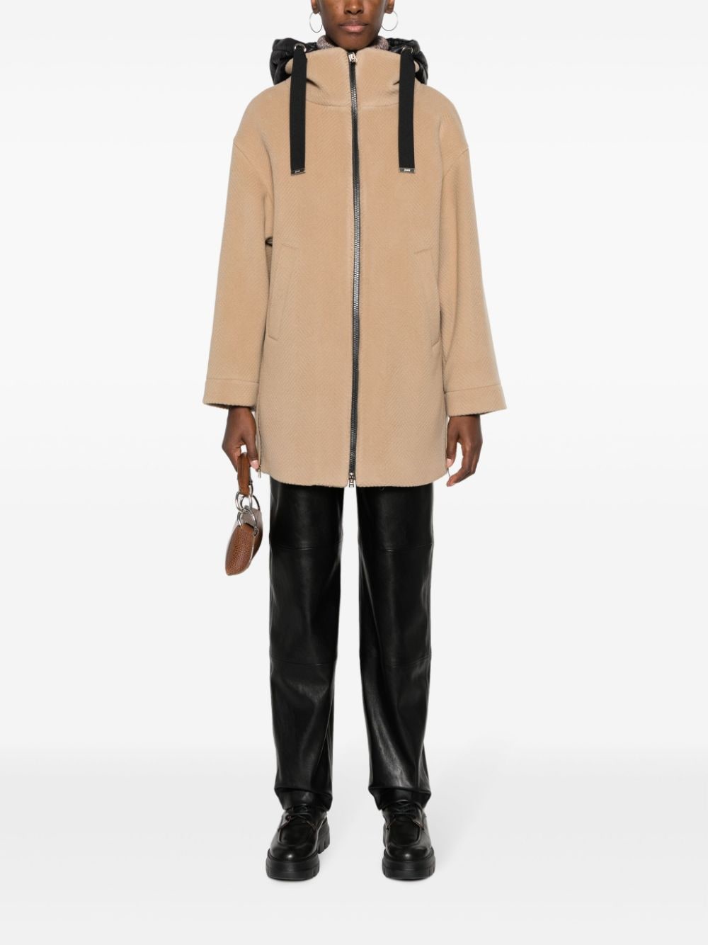HERNO Zip-Up Hooded Coat