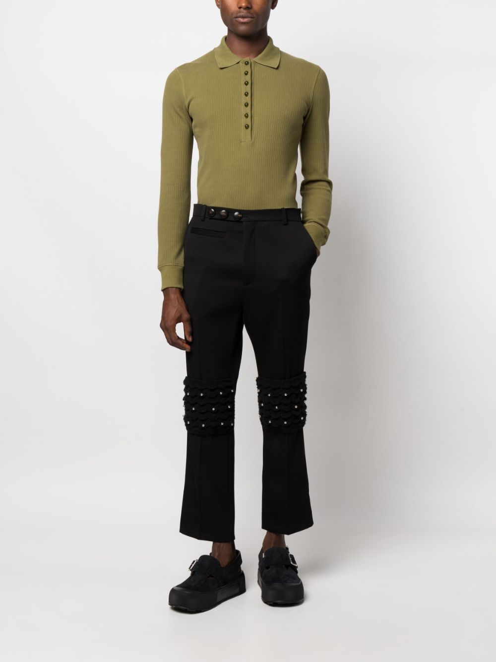 NAMACHEKO Namacheko Cropped Flared Trousers