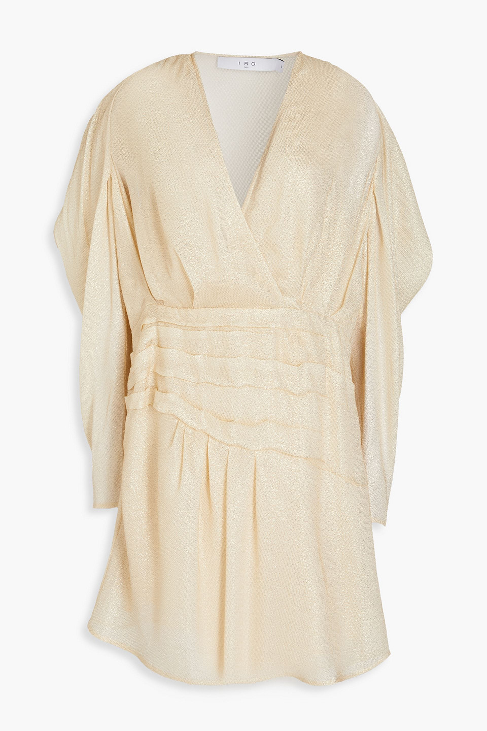 pliss pleated recycled polyester blend dress Amal Plisse dress
