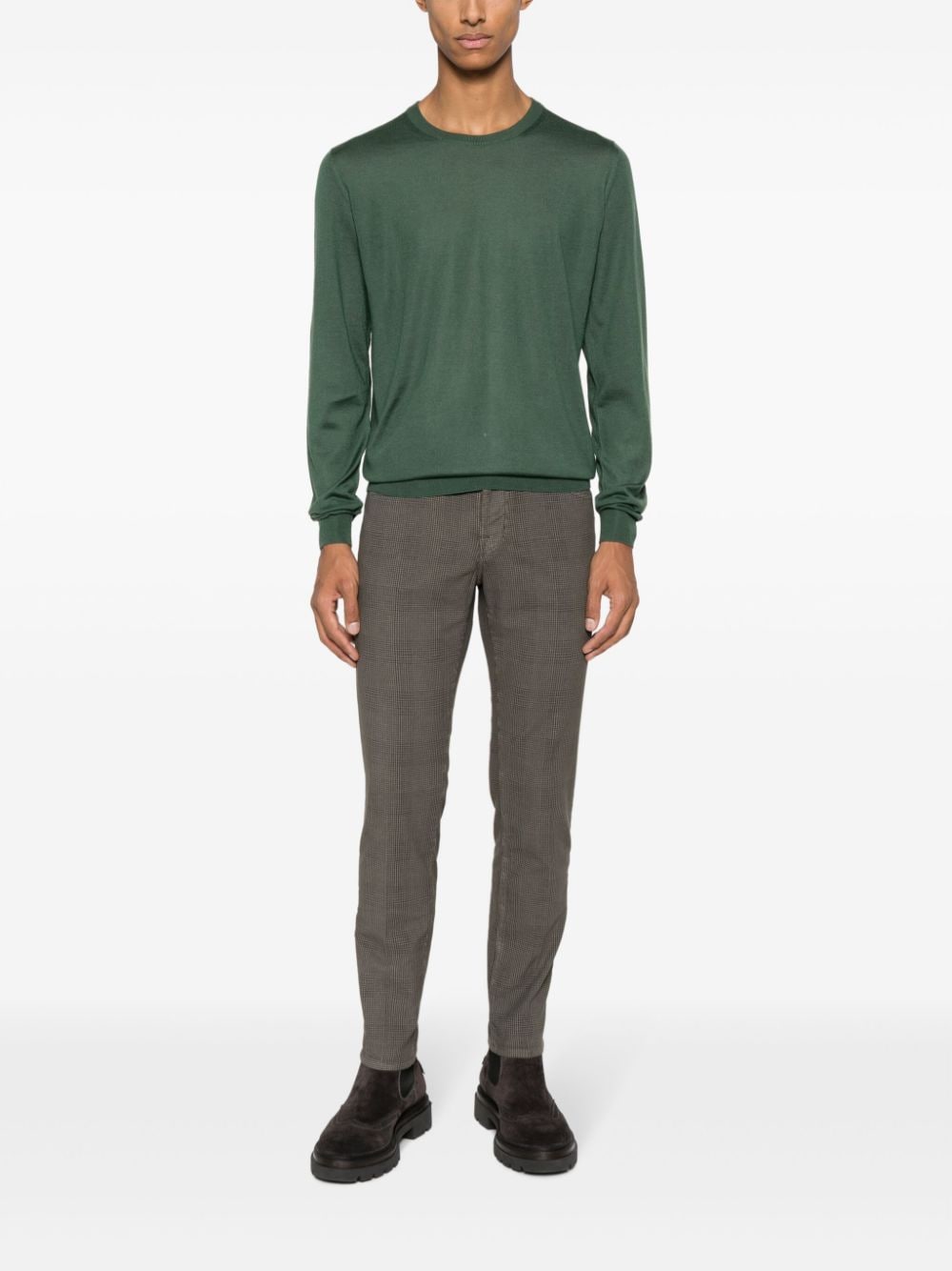 JACOB COHEN Jacob Cohën Mini Check-Print Trousers