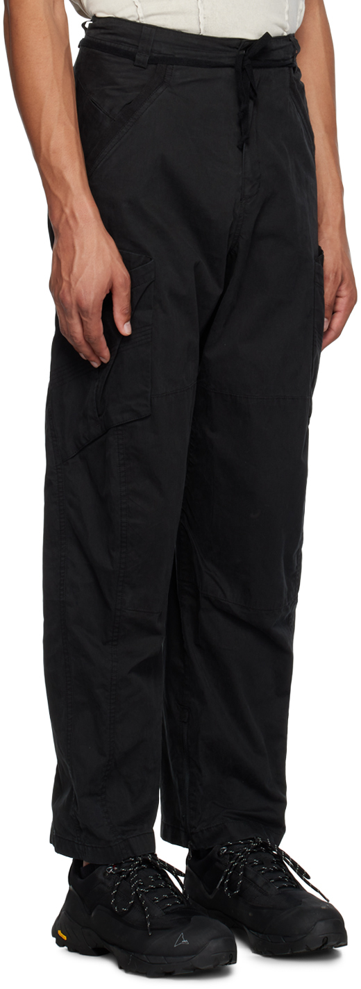 Hyein Seo Pleated Cargo Pants In Black - 75% Off | Editorialist