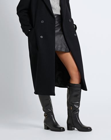 8 BY YOOX Leather Embellished Square-Toe High Boots