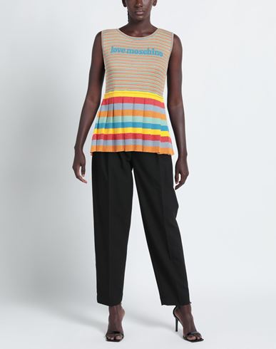 MOSCHINO Sleeveless Striped Knit Top