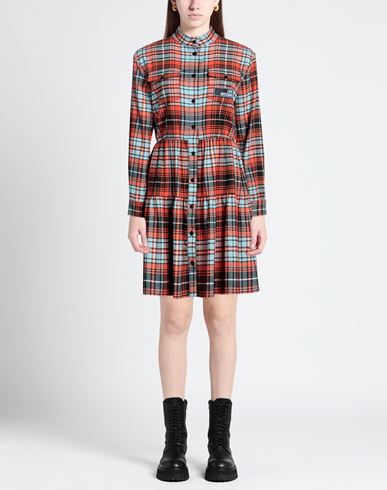 MOSCHINO LOVE MOSCHINO Shirt Dress with Tartan Pattern