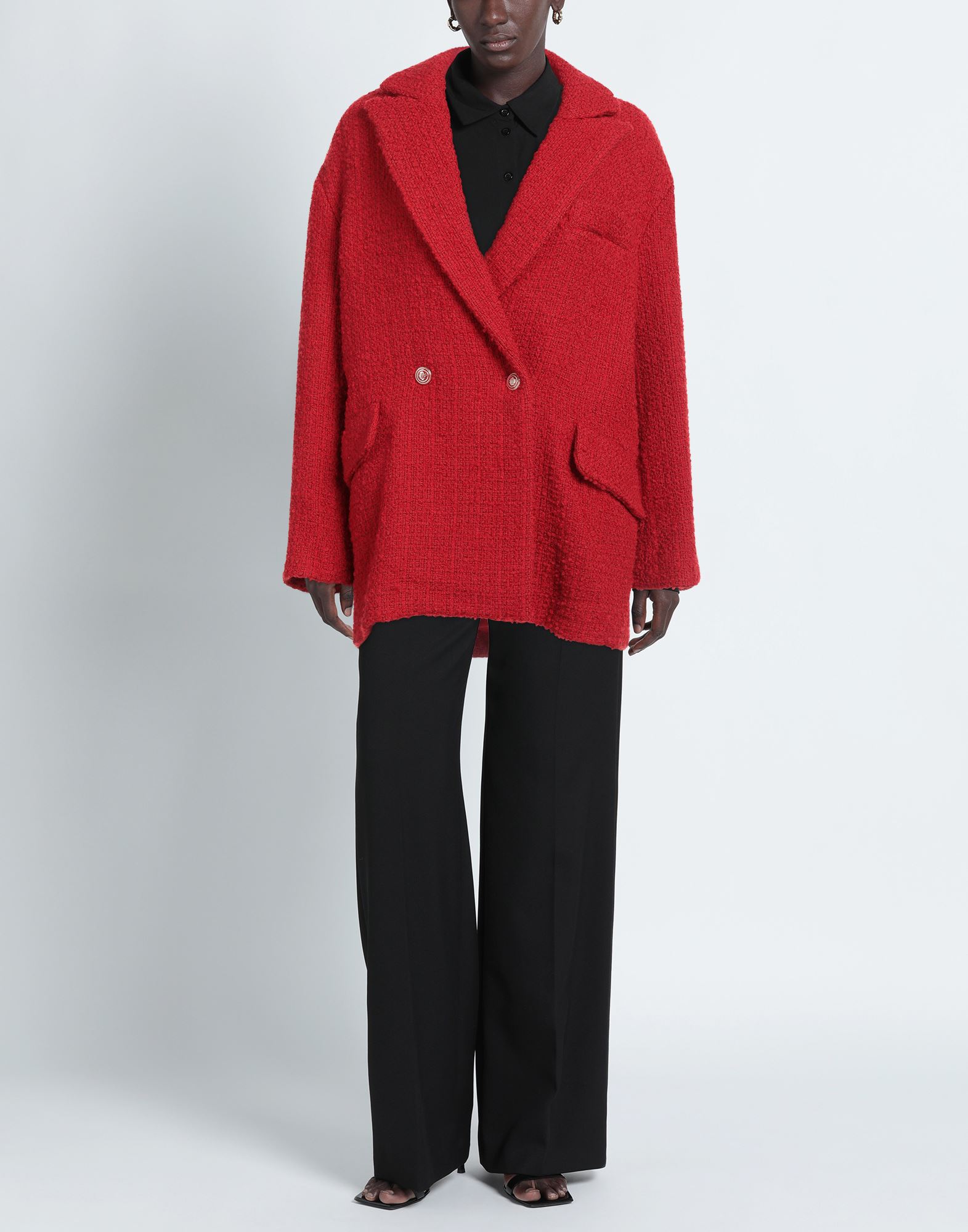 MAJE Tweed Double-Breasted Jacket