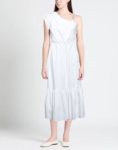PINKO Midi Flared Dress with Appliqués