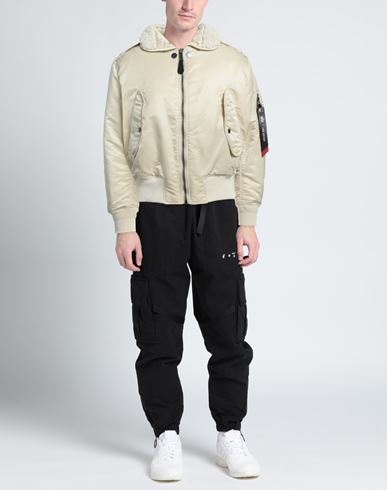 Alpha Industries X Neil Barrett Jacket Nylon In Beige - 86% Off