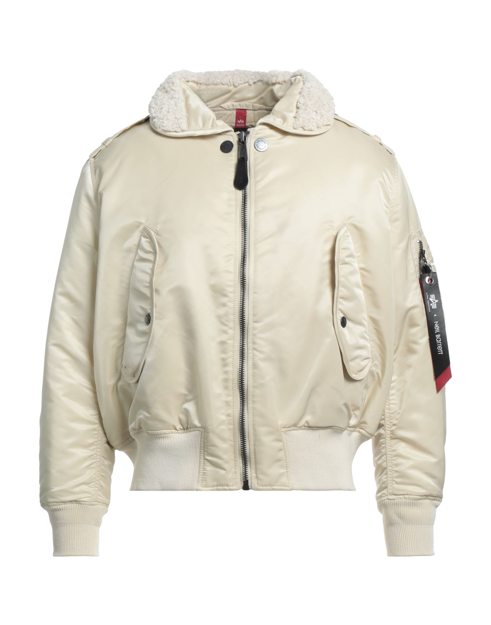 Alpha Industries X Neil Barrett Jacket Nylon In Beige - 86% Off