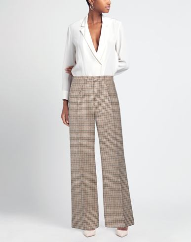 PALM ANGELS Houndstooth Wool Wide-Leg Pants