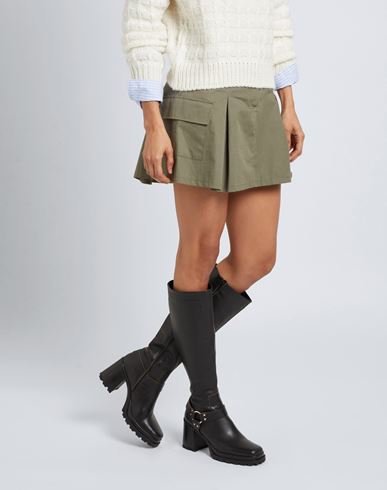 8 BY YOOX 8 by YOOX Calfskin High Boots with Buckle Detail