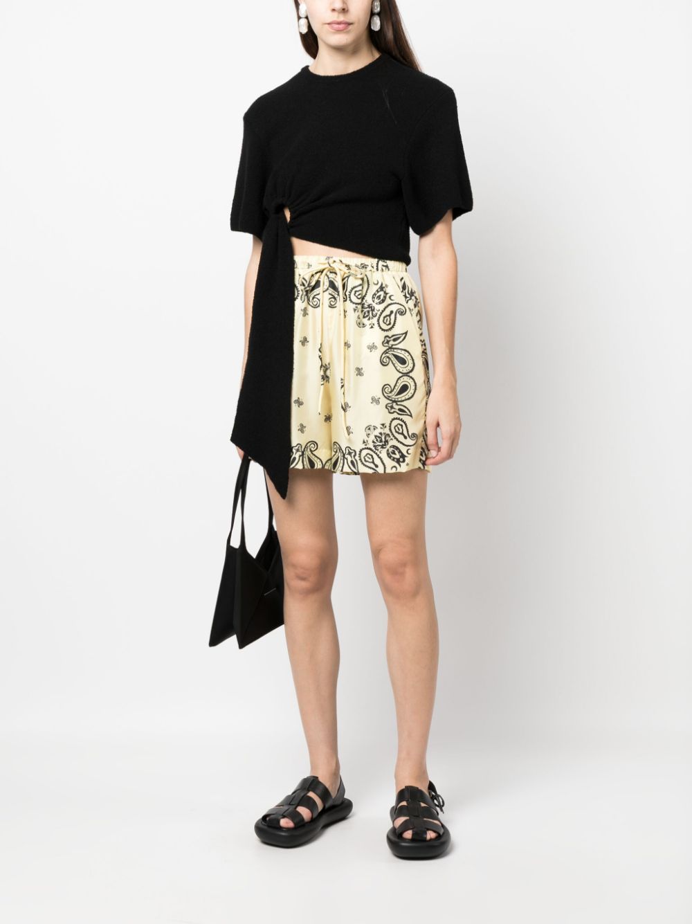 NANUSHKA Nanushka Paisley Print Silk Shorts