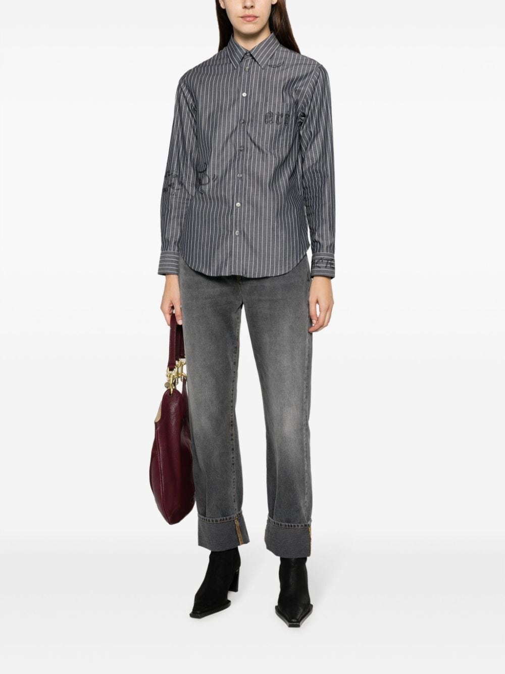 ZADIG&VOLTAIRE Zadig&Voltaire Taskiz Rhinestone-Embellished Striped Shirt
