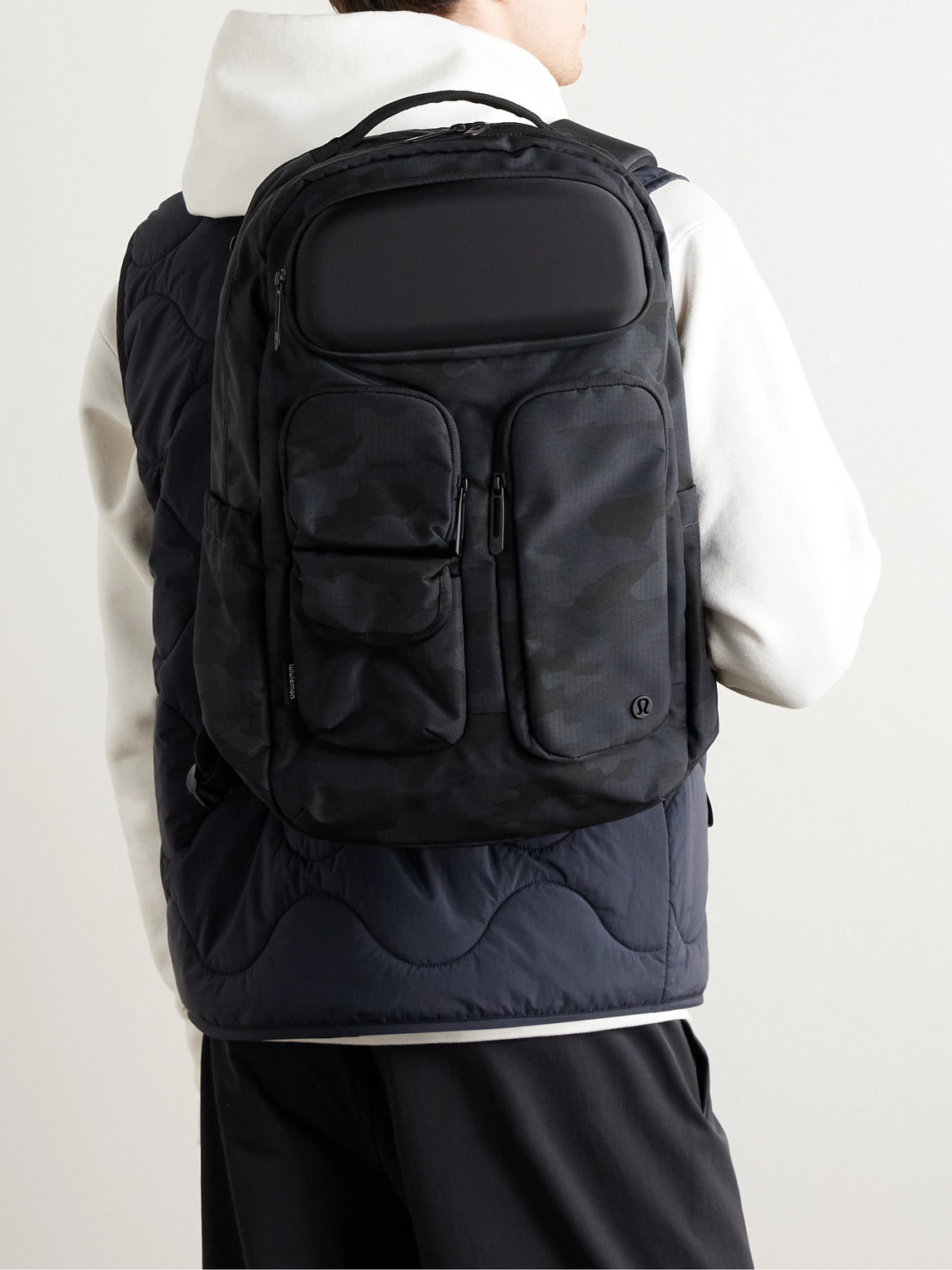Lululemon Cruiser Camouflage-Print Ripstop Backpack - Black | Editorialist Lululemon Cruiser Camouflage-Print Ripstop Backpack - Black | Editorialist