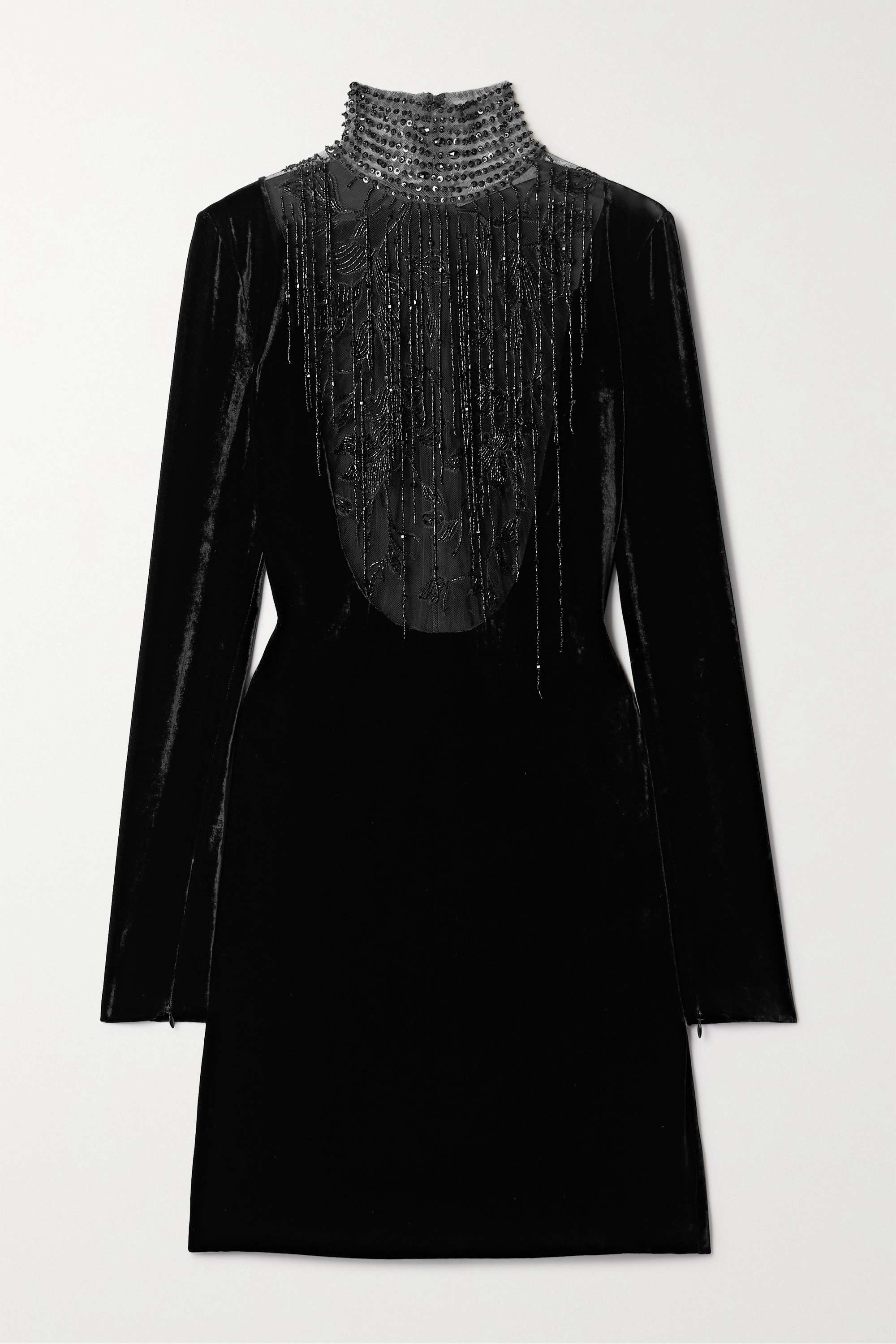 ralph lauren beaded mini dress NWT $4190 Ralph Lauren Collection Colin Logo Beaded Mini Black Dress Sz 0
