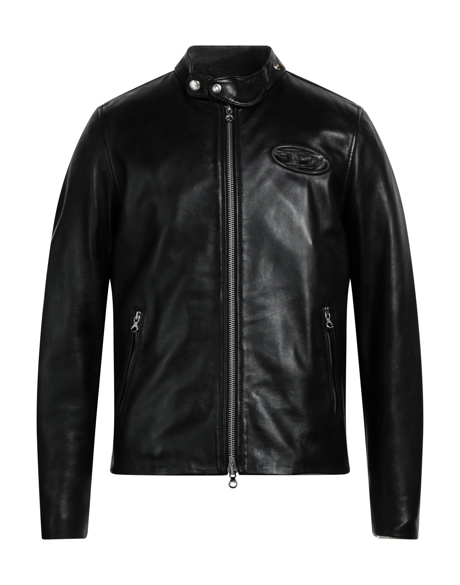 Diesel Sheepskin Biker Jacket In Black - 44% Off | Editorialist