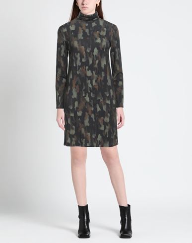 MAJESTIC FILATURES Military Viscose Mini Dress