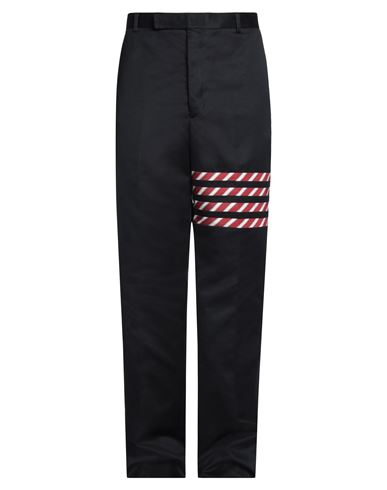 THOM BROWNE man pants midnight blue size 2 cotton