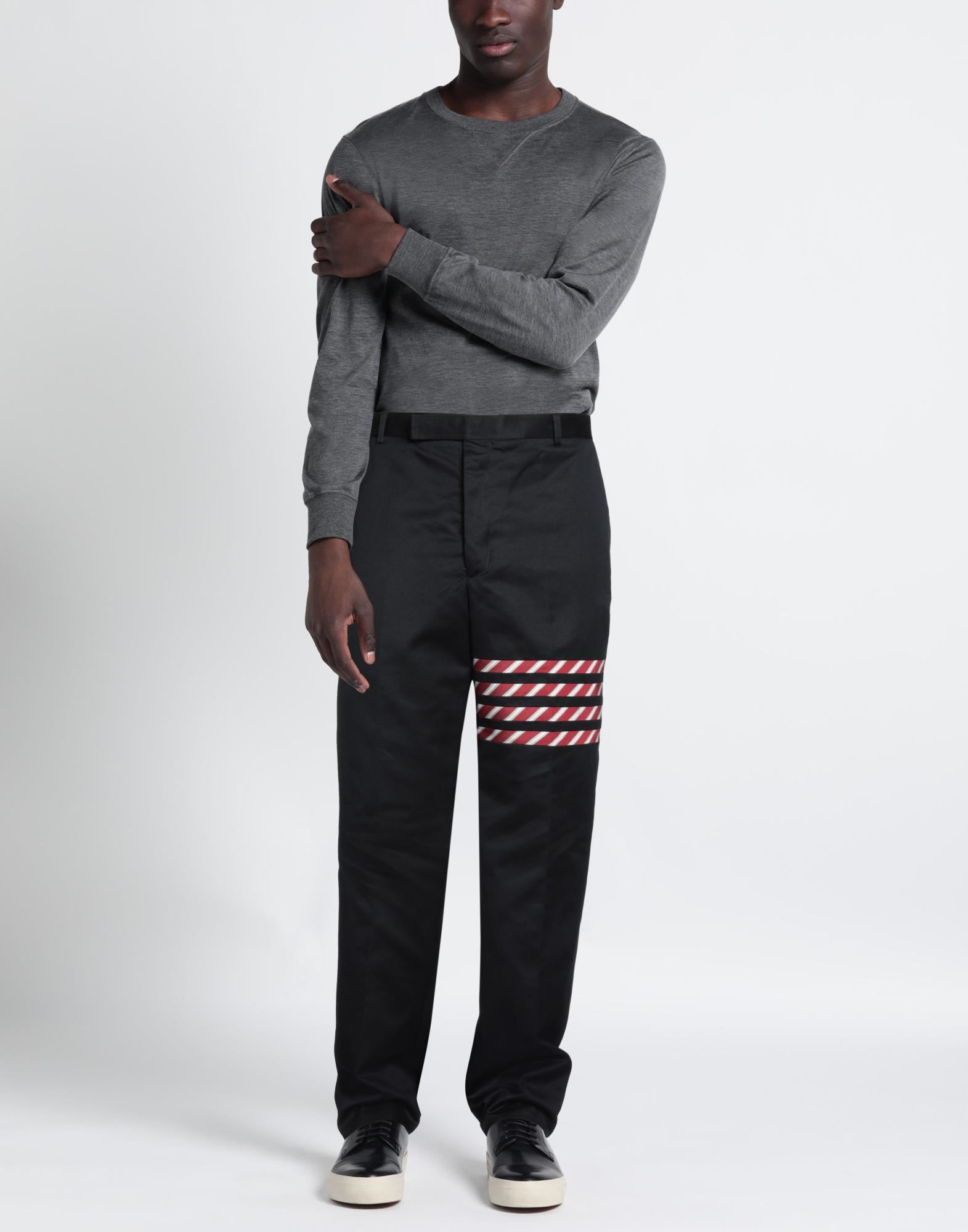 THOM BROWNE man pants midnight blue size 2 cotton
