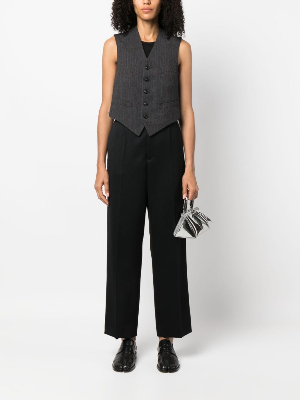 MAISON MARGIELA Maison Margiela Stripe-Print Wool Waistcoat