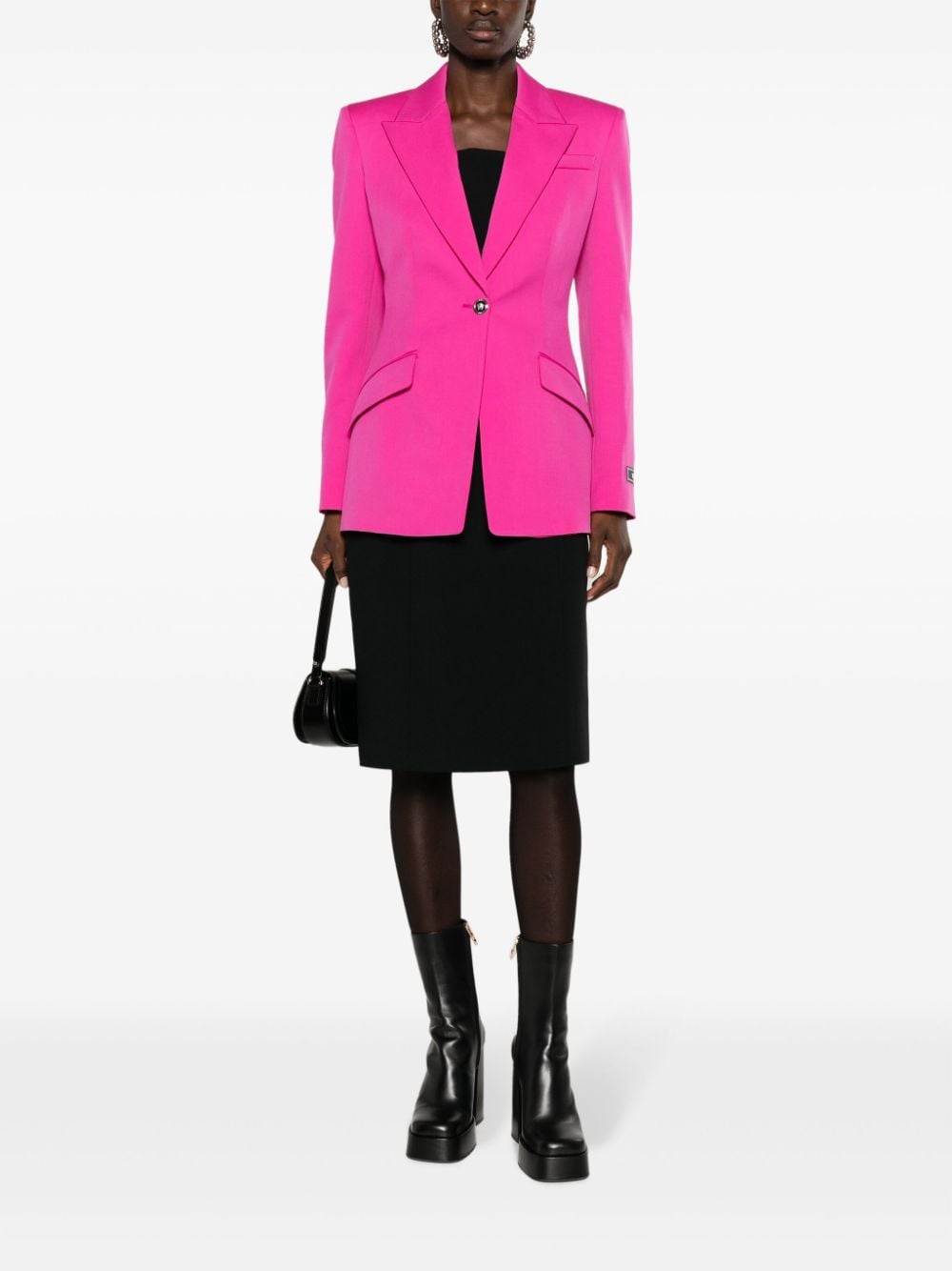 VERSACE Versace Medusa Single-Breasted Virgin Wool Blazer