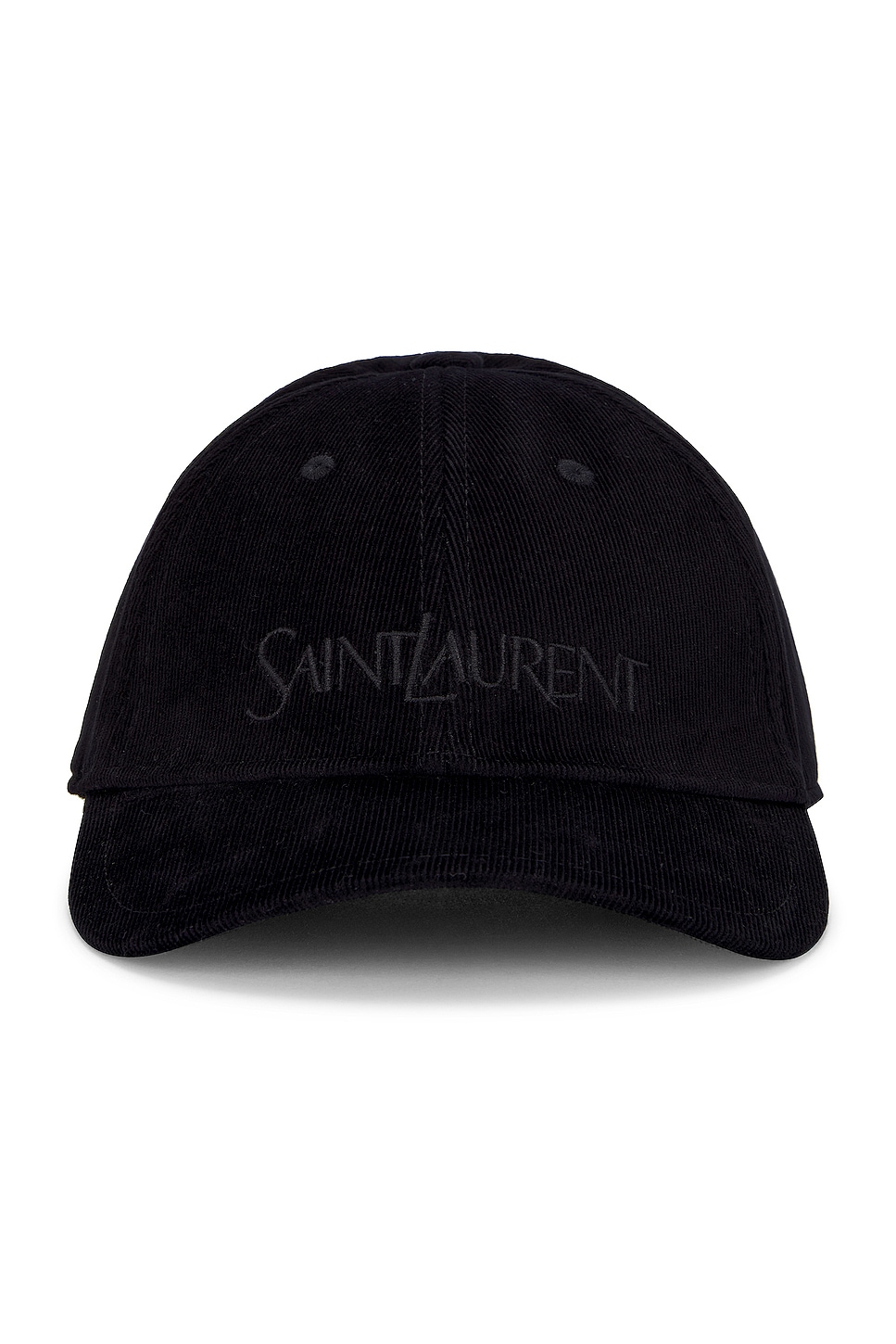 Saint Laurent Embroidered Logo Hat - Black | Editorialist display picture 3