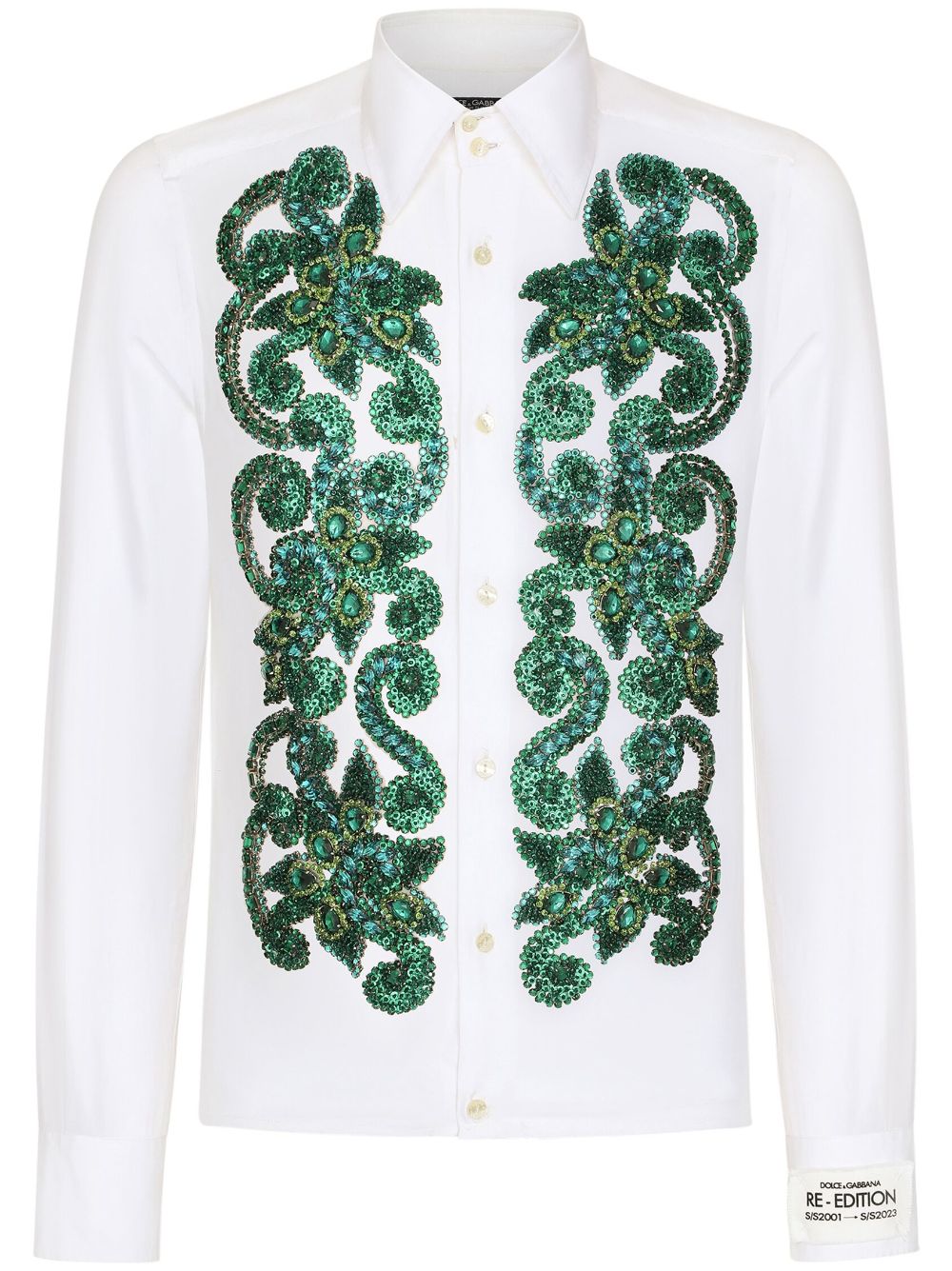 DOLCE & GABBANA Dolce & Gabbana Embroidered Poplin Shirt