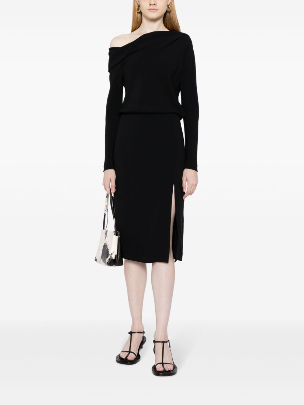 THEORY Theory Off-Shoulder Midi Dress